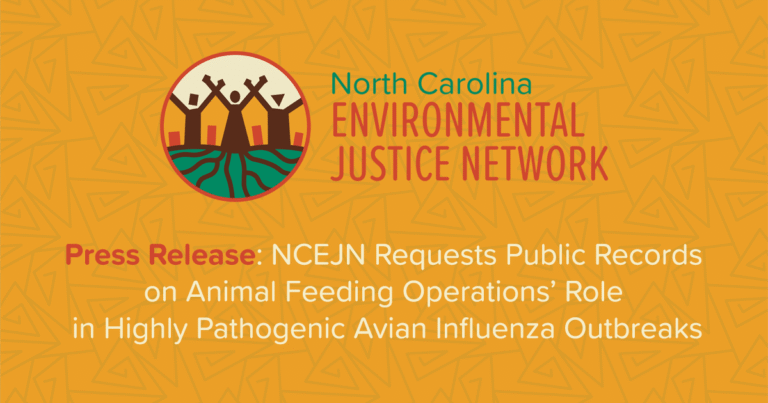 Press Release: NC Environmental Justice Network formally requests ...